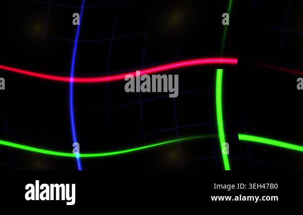 neon lights glowing in darkness Stock Video Footage - Alamy