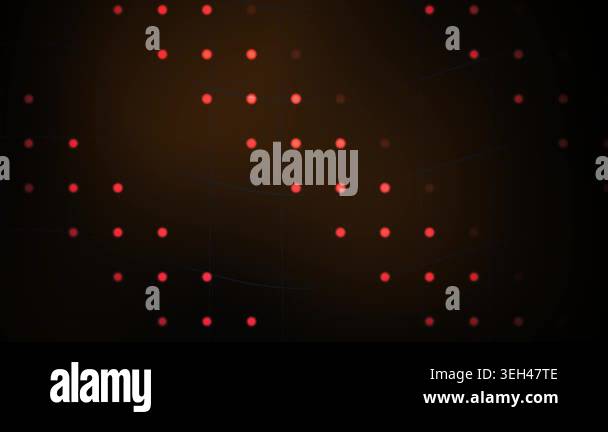 Red and white dots arranged randomly on a dark background Stock Video ...