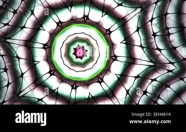 Stained glass mandala design patterns Stock Video Footage - Alamy