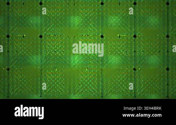 Green grid pattern with squares and dots Stock Video Footage - Alamy