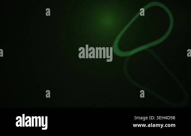 Animated green neon light trails on black background Stock Video ...