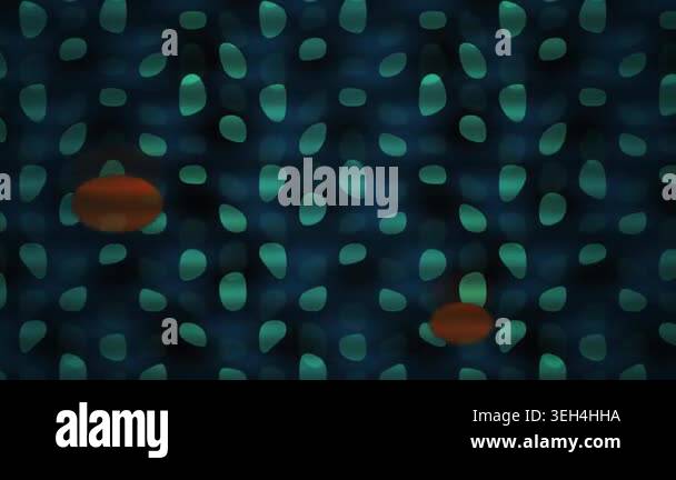 Glowing green cells under microscope Stock Video Footage - Alamy
