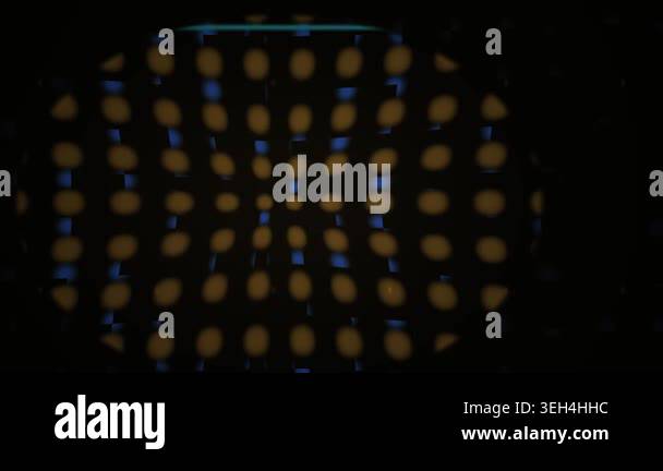 Close-up of a microarray chip with glowing spots Stock Video Footage ...