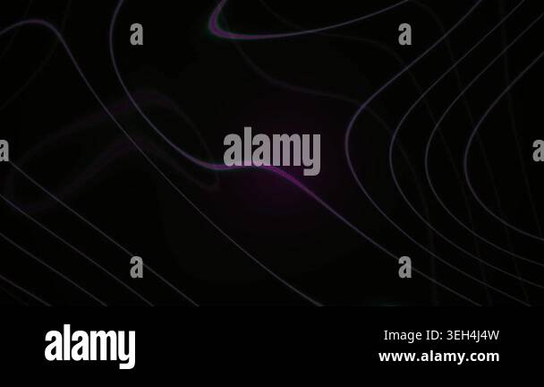 Black background with white curved lines and purple Stock Video Footage ...