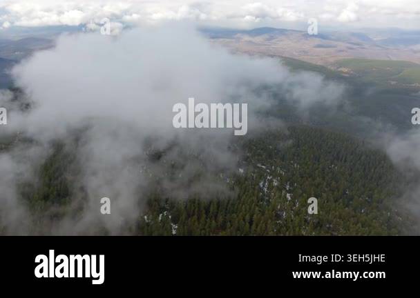 Aerial rugged mountain landscape in Alps Romania, dramatic highland ...