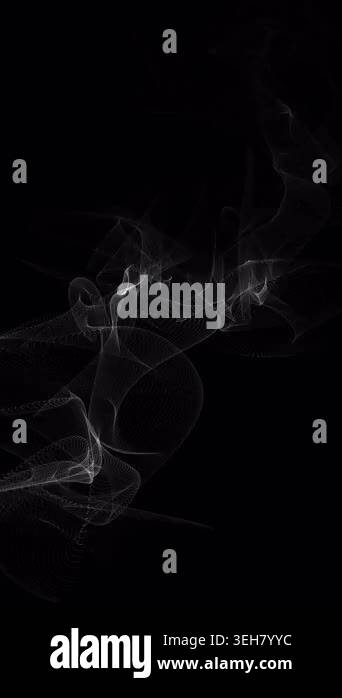 vertical, social media, reels, 9:16Abstract white digital smoke ...