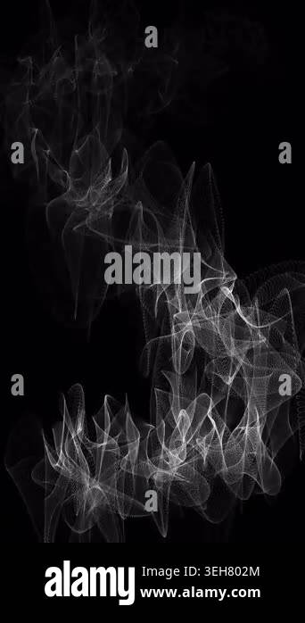 vertical, social media, reels, 9:16Abstract white digital smoke ...