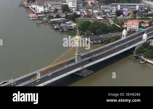 Majestic aerial perspective showing the modern maha ...