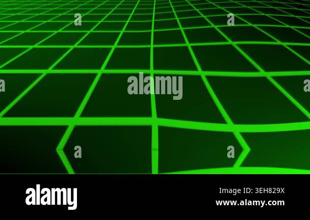 Colorful lens distortion grid technology background with dynamic motion ...