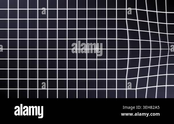 White multidimensional warping grid over dark gradient, elegant digital ...