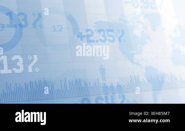 Blurred background for business presentation with world map. Black and ...