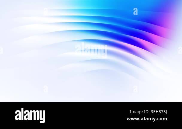 Abstract White Background Loop with Smooth Flowing Waves and Subtle ...