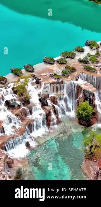 Experience the beauty of Blue Moon Valley in Lijiang, China. Drone ...