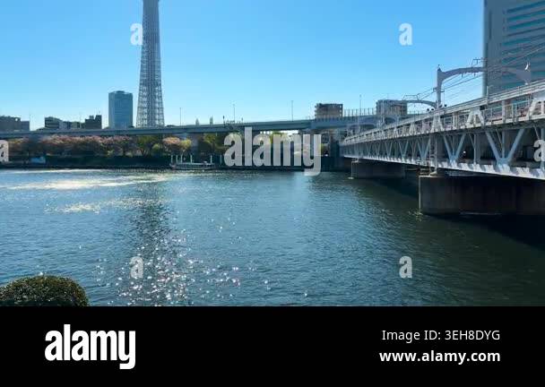Tokyo Skytree tower and the adjacent Tokyo Solamachi skyscraper rising ...