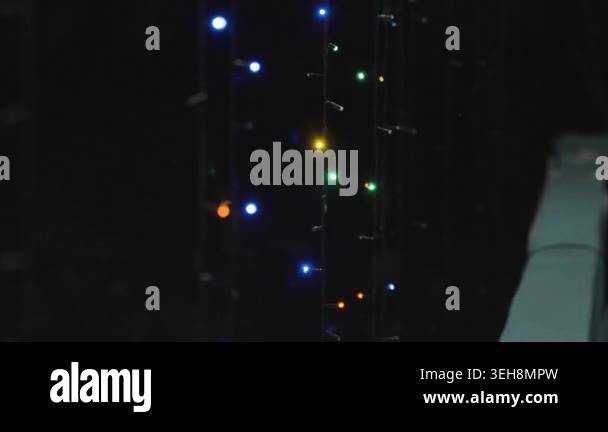 Colorful Festival Lights in Dark Sky Background for Diwali Celebration ...