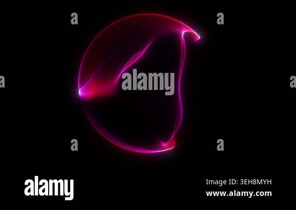 Gradient red purple shimmering energy sphere of glowing liquid ...