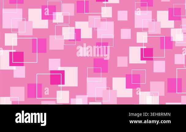 Pink Abstract Geometric Square Motion Background Stock Video Footage ...