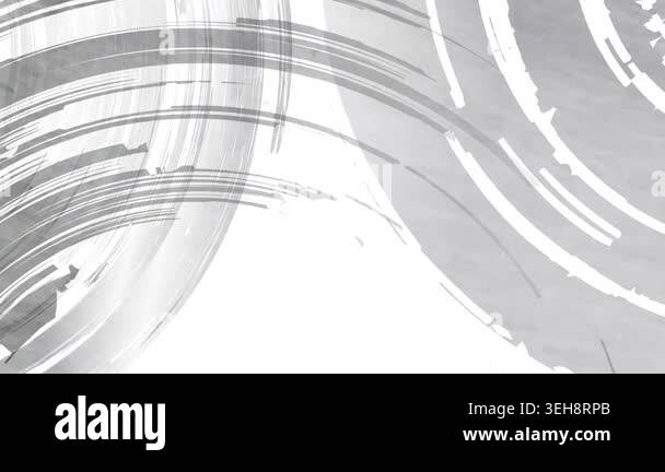 Abstract Silver Brush Strokes Circular Background Animation Stock Video ...