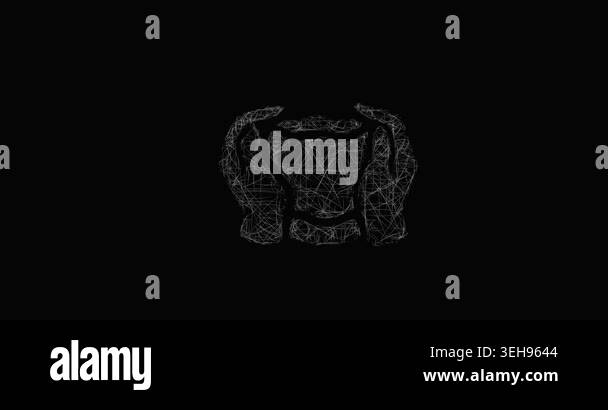 Sketch style minimal clay modeling icon animation - smooth progressive ...