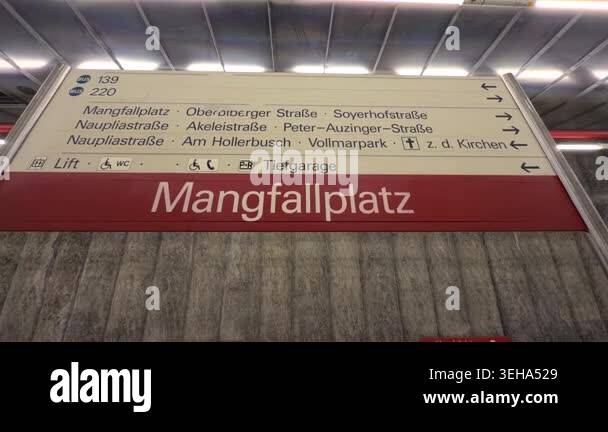 February 1, 2026. Munich, Germany. Mangfallplatz metro station, Munich ...