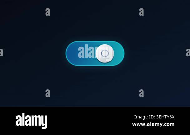 Toggle switch interaction animation with smooth interface transition ...