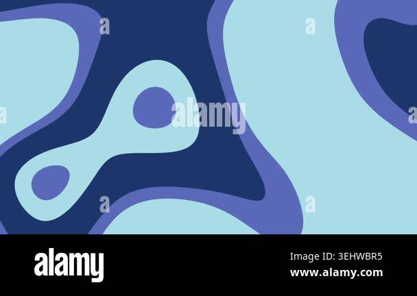 Abstract design featuring organic shapes in blue and purple against a ...