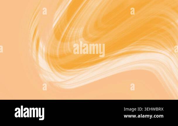 Abstract orange and white swirl pattern on a soft peach background ...