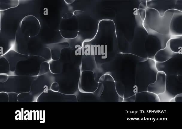 Abstract dark surface with wavy light patterns resembling water ...