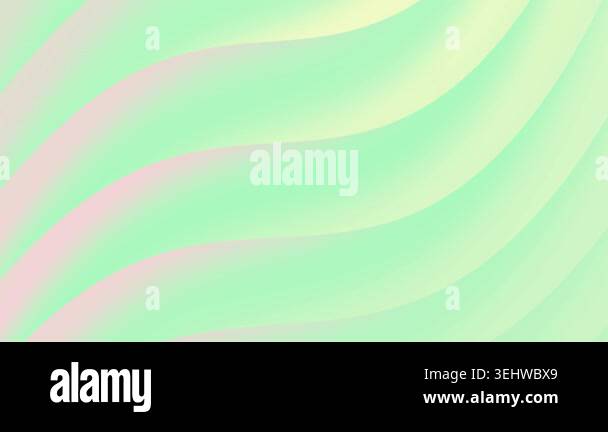 Abstract illustration featuring soft pastel waves in green and pink ...