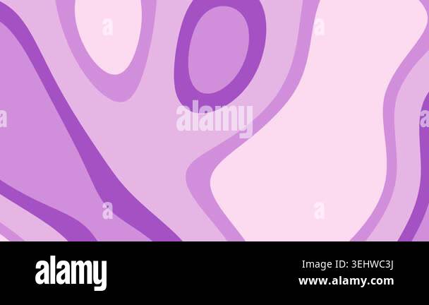 Abstract illustration featuring bold purple shapes against a soft pink ...