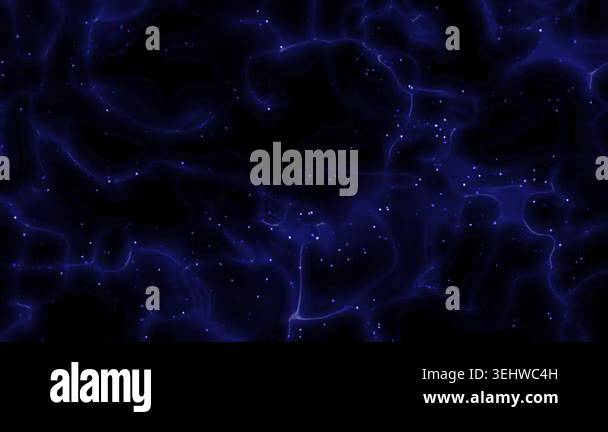 Abstract cosmic background with a dark blue starry sky and glowing ...