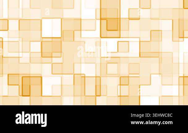 Abstract design with overlapping squares in shades of yellow and white ...