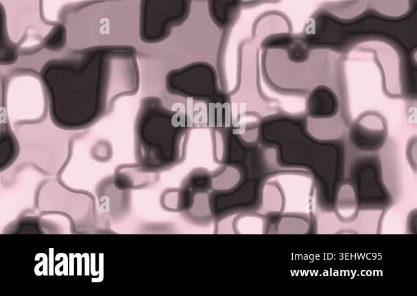 Abstract pattern with soft pink and black shapes creating a fluid ...