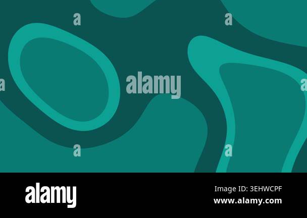 Abstract green and teal shapes creating a modern and artistic ...