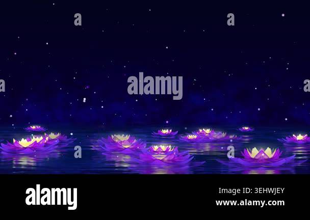 Aesthetic lotus atmosphere with dreamy light and shadow background ...