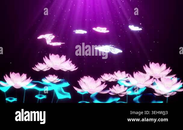 Aesthetic lotus atmosphere with dreamy light and shadow background ...