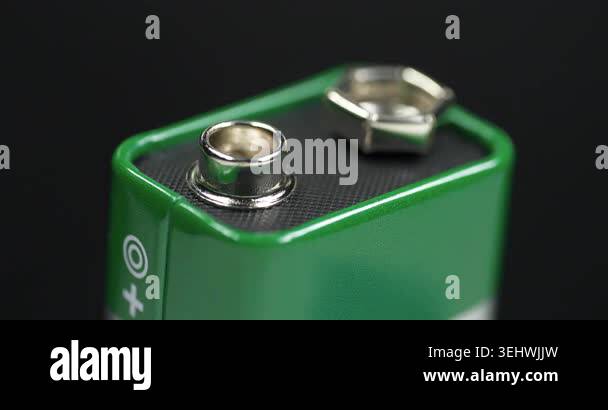 Nine-volt battery, or 9-volt battery - electric battery that supplies a ...