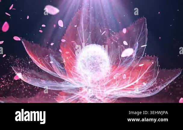 Aesthetic lotus atmosphere with dreamy light and shadow background ...