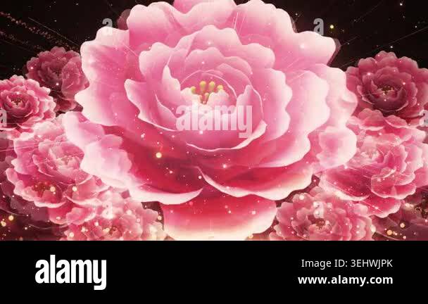 Aesthetic lotus atmosphere with dreamy light and shadow background ...