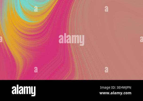 Colorful abstract design with flowing lines in shades of pink, orange ...