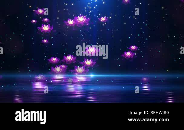 Aesthetic lotus atmosphere with dreamy light and shadow background ...