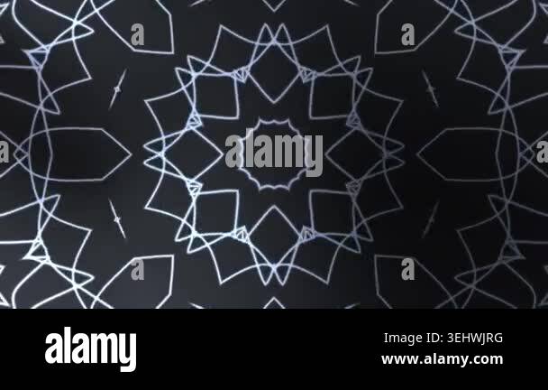 Abstract geometric pattern with white lines forming a mandala shape on ...