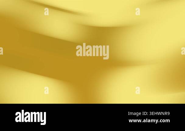 Abstract yellow background with soft curved lines creating a smooth and ...
