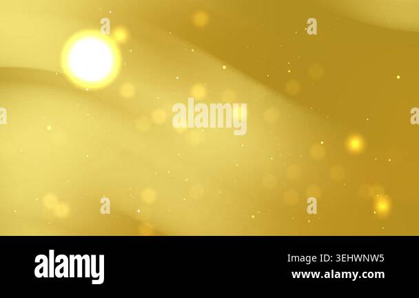 Abstract golden background with soft bokeh lights and light rays ...