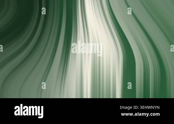 Abstract green and white wavy lines creating a smooth flowing texture ...
