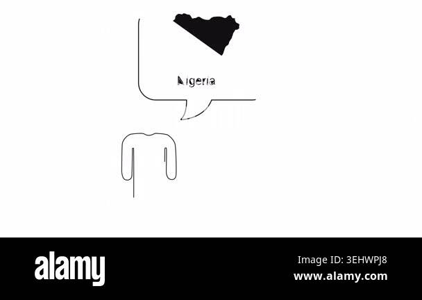 A simple line drawing shows a person with a thought bubble above their ...