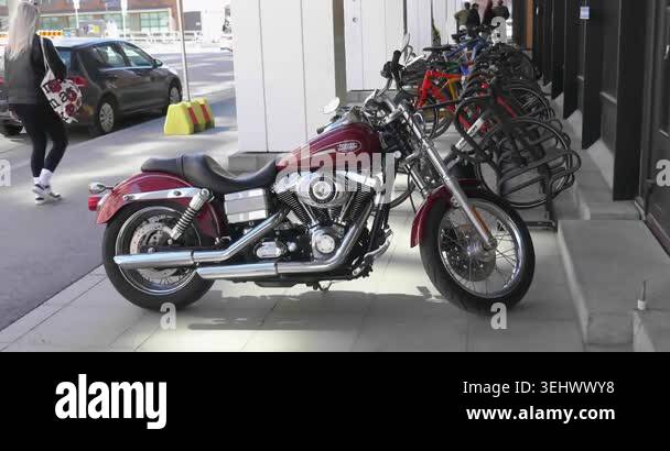 Helsinki, Finland, Europe April 17. 2026 : Harley-Davidson Dyna Super ...