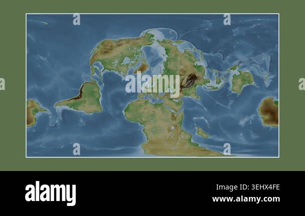 Baltic Sea excluding sub-basins. Close-up on a pale colored elevation ...