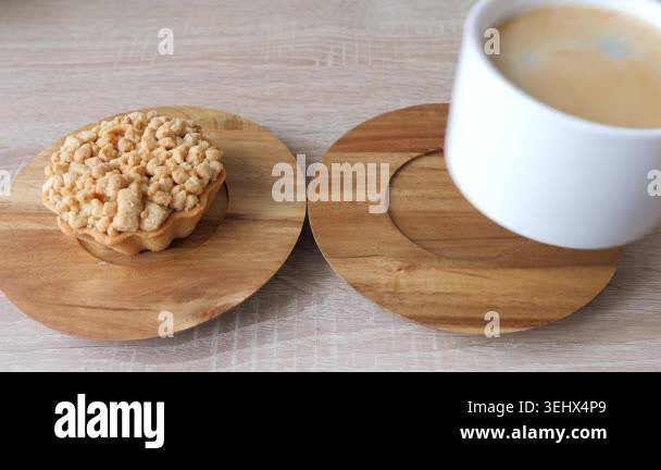 Coffee and cake. Coffee break Stock Video Footage - Alamy