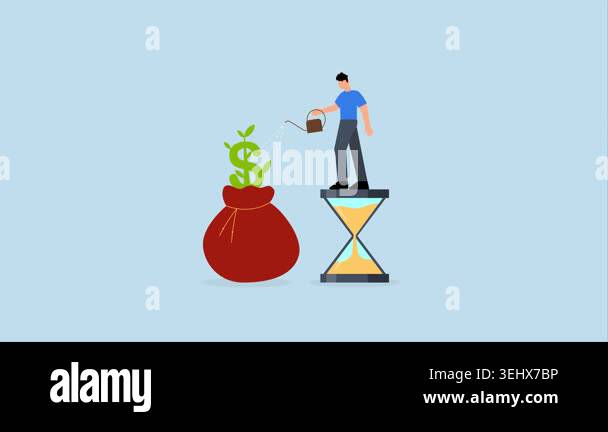 Tax increase to pay, 4k animation of businessmen help to hold float ...